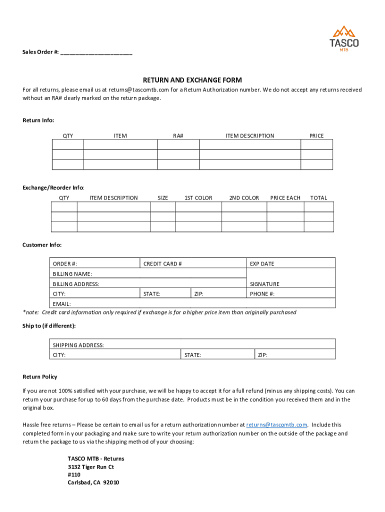 Fillable Online RA Form 6-12-18 Fax Email Print - pdfFiller
