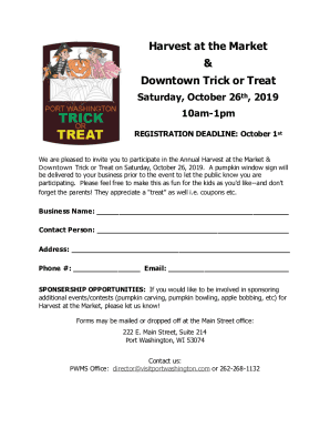 Fillable Online Harvest at the Market Registration Form Fax Email Print ...