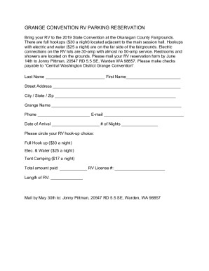 Fillable Online State and National Park RV Size Limit (Length ...