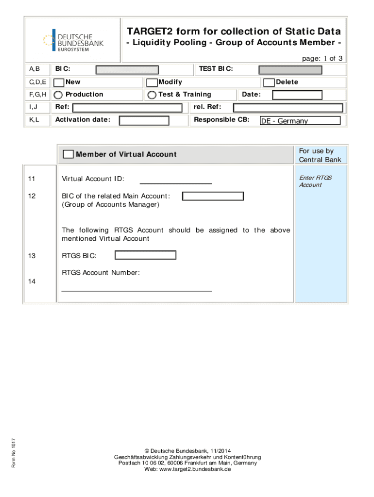 Fillable Online 1017 CI Sub form - Pooling of Liquidity - GoA Member ...