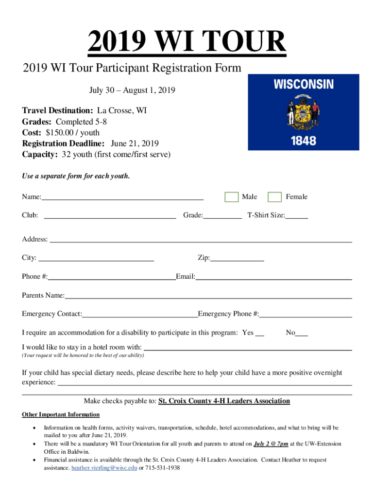 Fillable Online Division of Extension University of Wisconsin ...