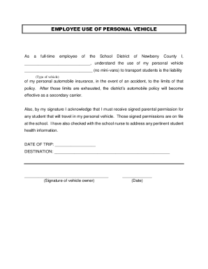 Fillable Online images pcmac Using Personal Vehicle for Work Law ...