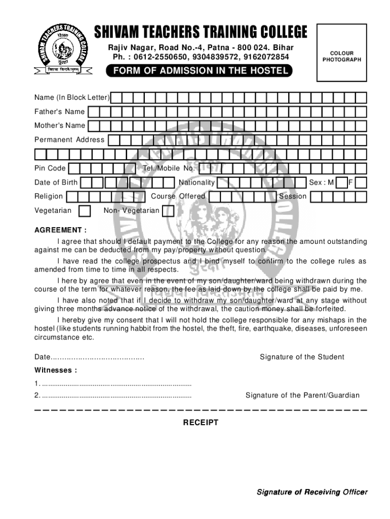 Fillable Online B.ed. Form. B.ed. Form Fax Email Print - pdfFiller