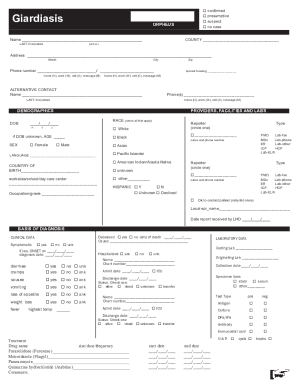 Fillable Online Oregon Notifiable Disease Case Report Forms - State of ...