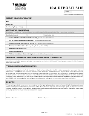 Fillable Online IRA Deposit Slip/Adjustment Form - d4l0yihtmj3iw ...