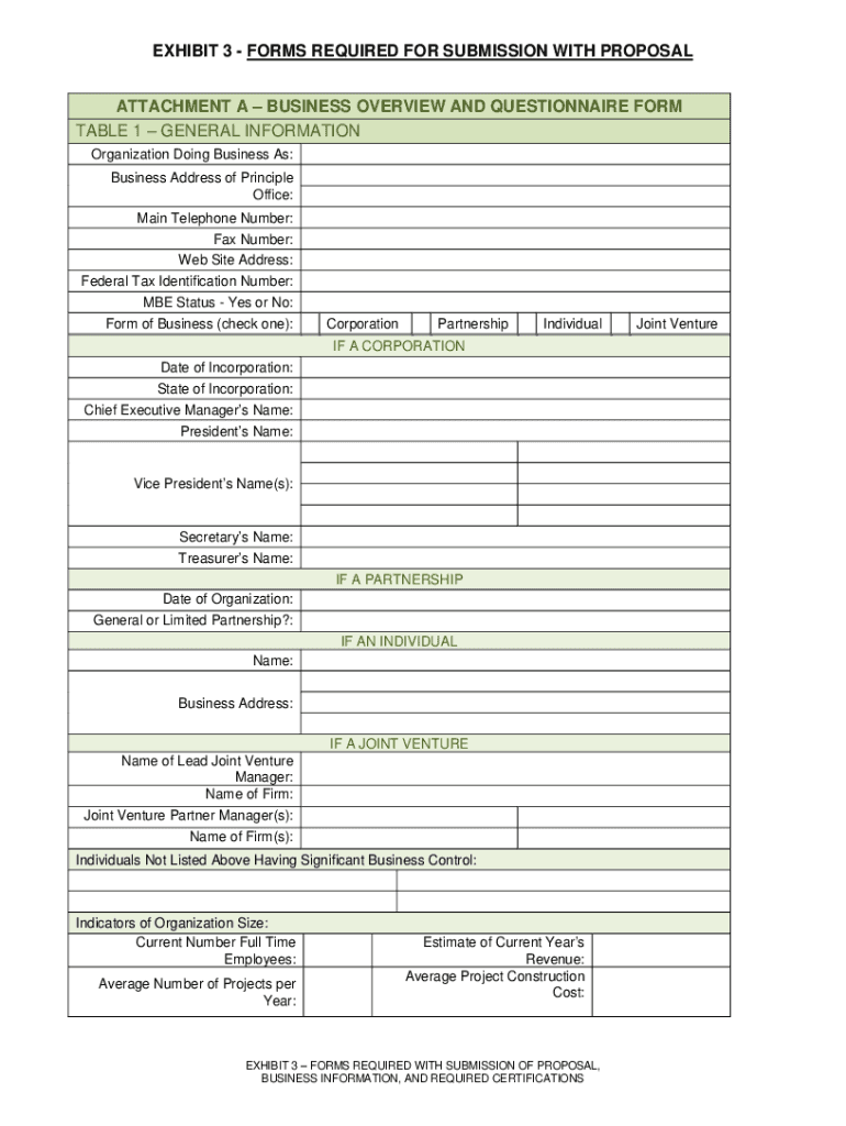 Fillable Online Business Proposal Submission Form Template - Formsite ...