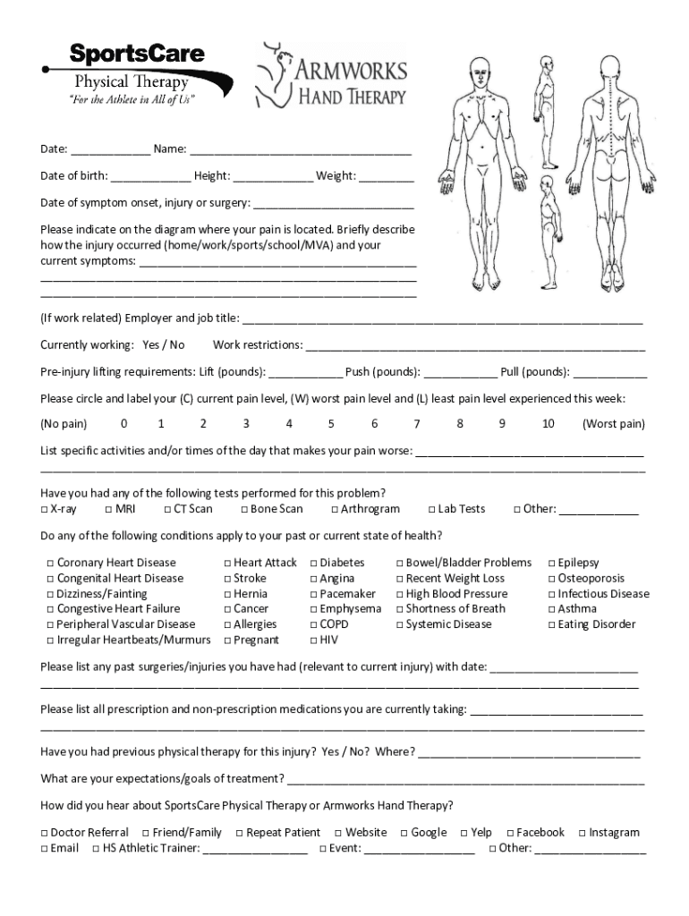 Fillable Online Initial Patient Evaluation Form Fax Email Print - pdfFiller
