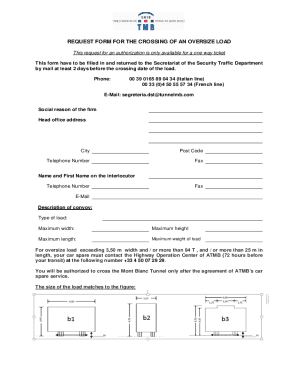 Fillable Online Transportation Permits (Oversize/Overweight Vehicles ...