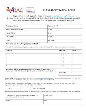 Fillable Online Class Registration Form TemplateJotFormStudents ...