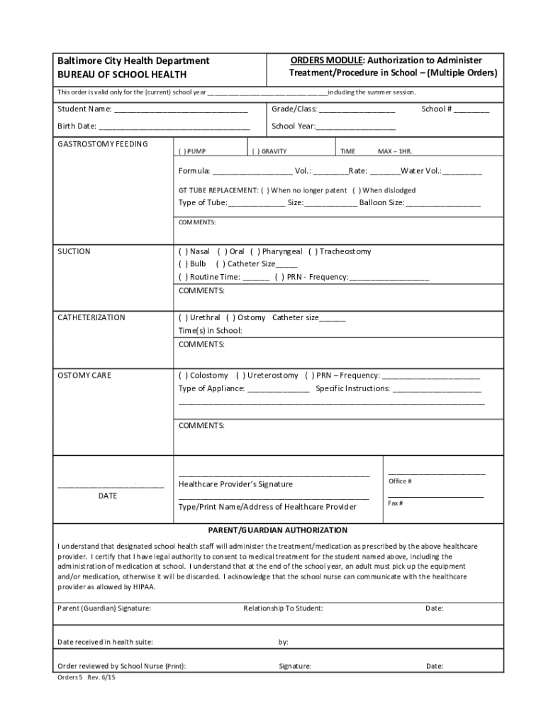 Fillable Online BALTIMORE CITY HEALTH DEPARTMENT BALTIMORE CITY PUBLIC ...