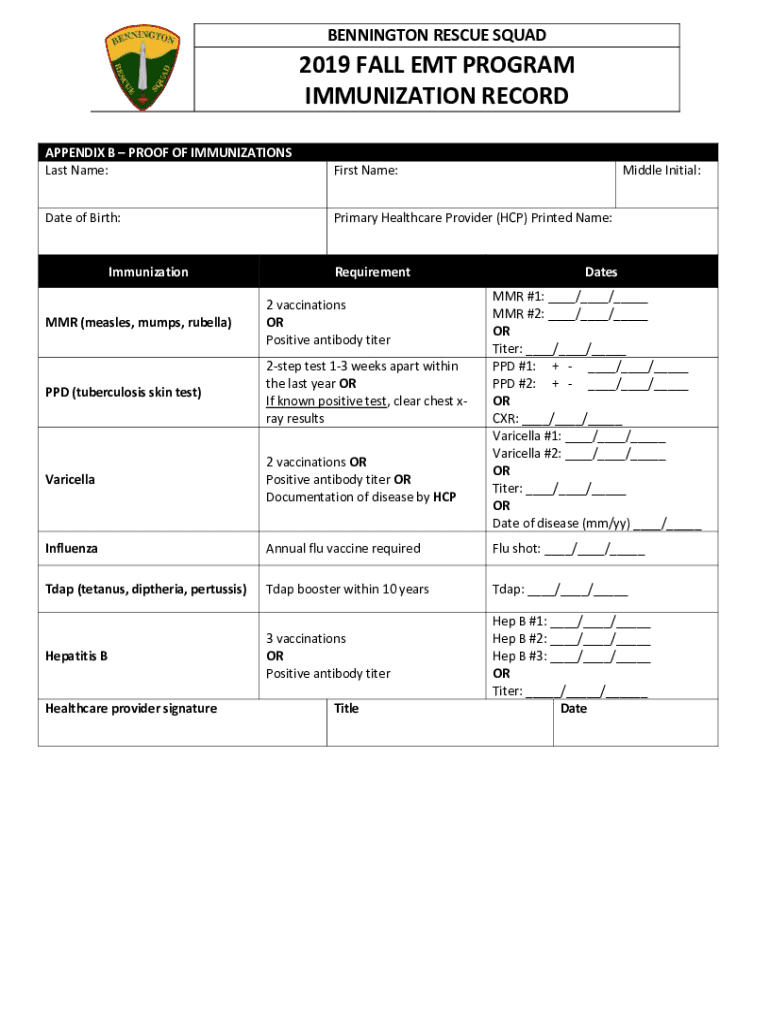 Fillable Online Emergency Medical Technician-Basic: National Standard ...