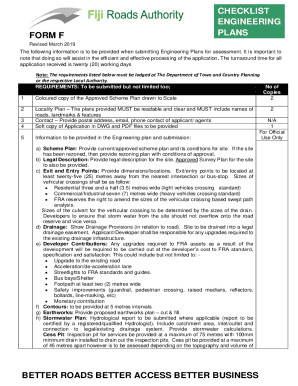 Fillable Online Engineering Checklists: Free ...