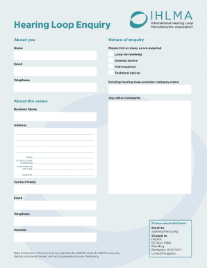 Fillable Online What is a hearing loop? - Hearing LinkHearing loops ...