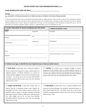 Fillable Online FOR COURT USE ONLY CAUSE NUMBER: STYLED: (E.G., John ...