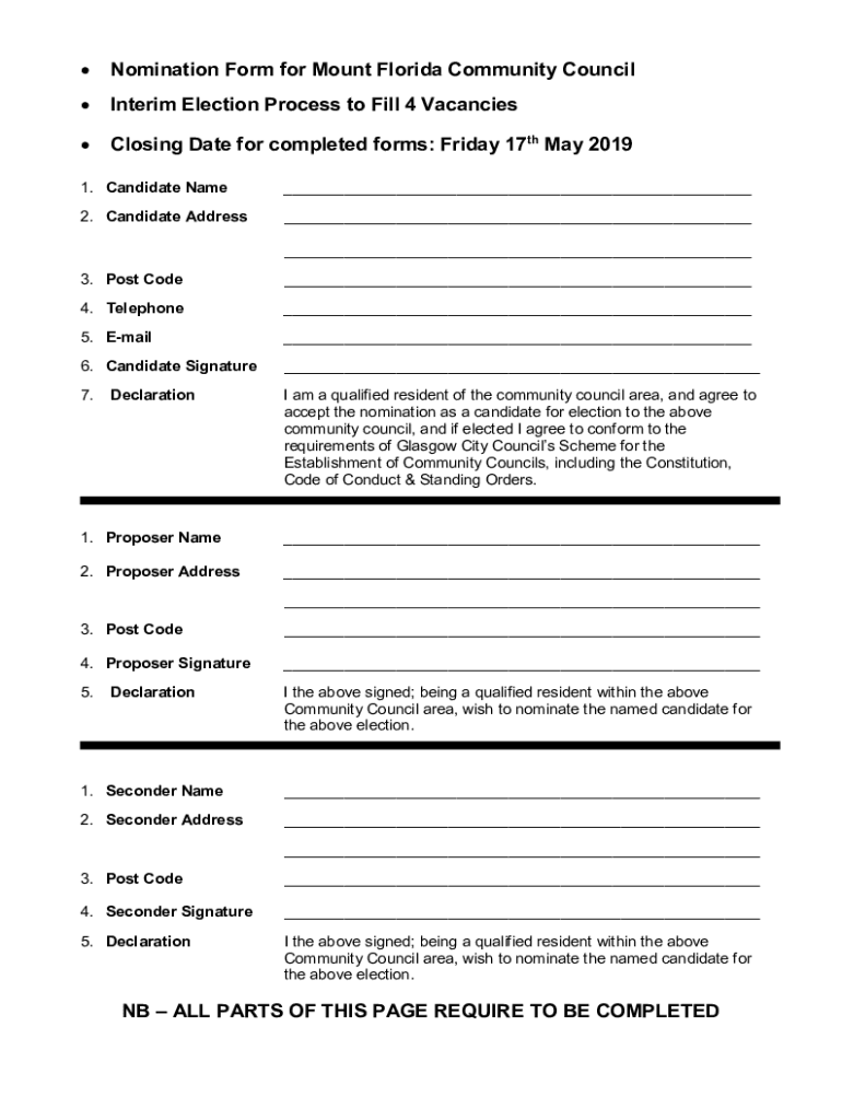 Fillable Online OFFICIAL - SENSITIVE: Personal Data Nomination Form for ...