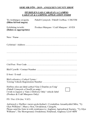 Fillable Online Caravan Park 1 Application Form Fax Email Print - pdfFiller