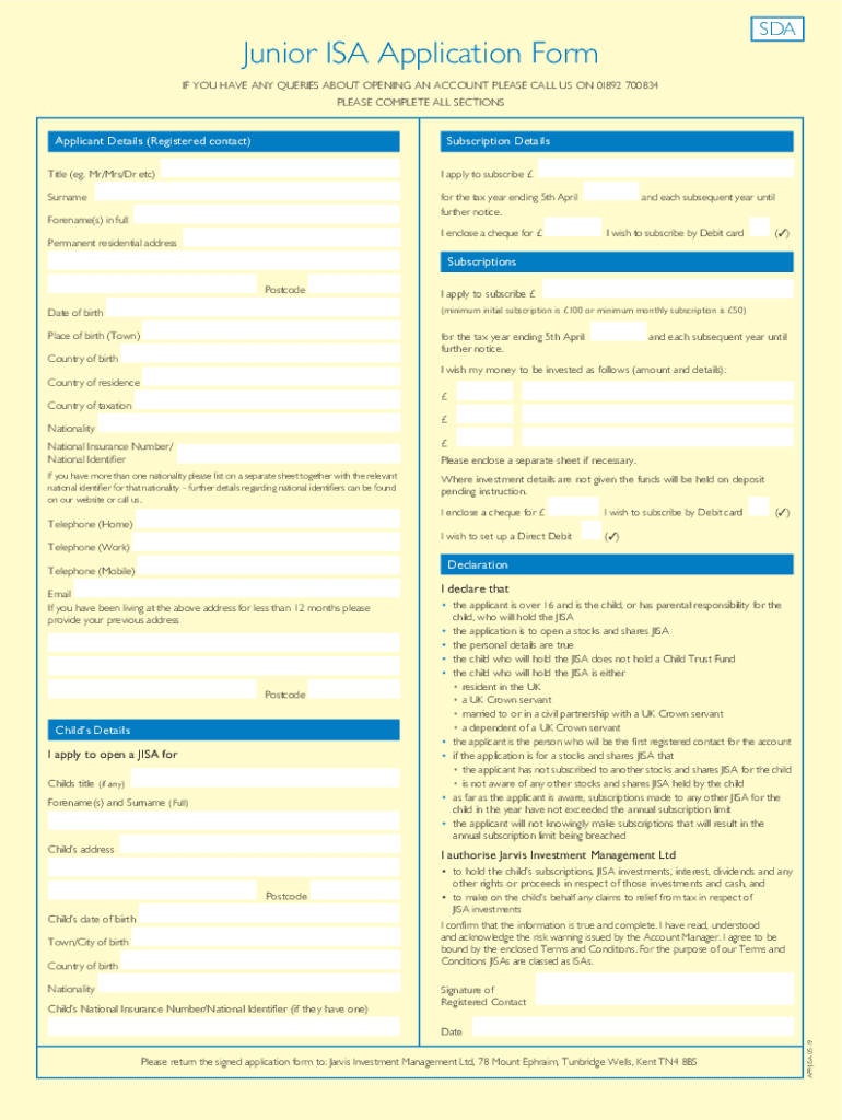 Fillable Online SHO/13 Application Form - shareDeal active Fax Email ...