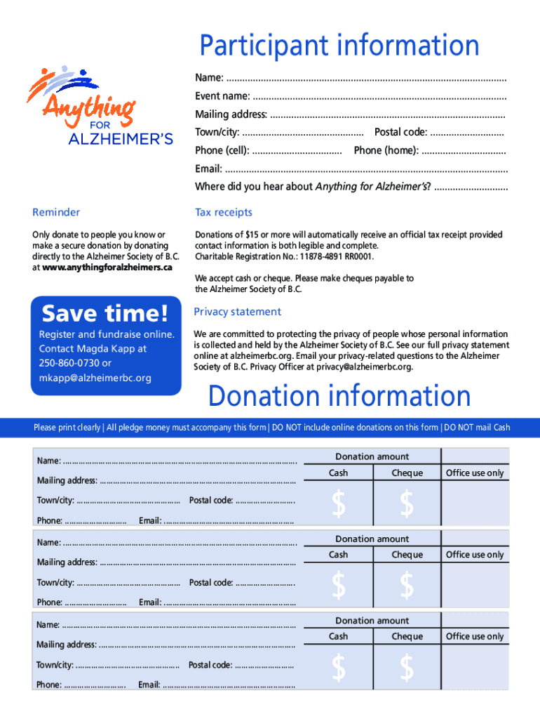 Fillable Online Participant Information Form - SAG-AFTRA Plans Fax Email Print - pdfFiller