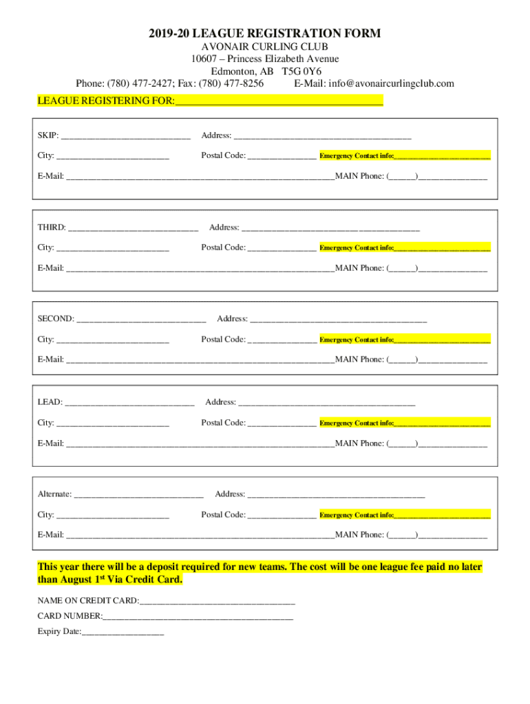 Fillable Online Registration Form Template - 11+ Free PDF, Word ...