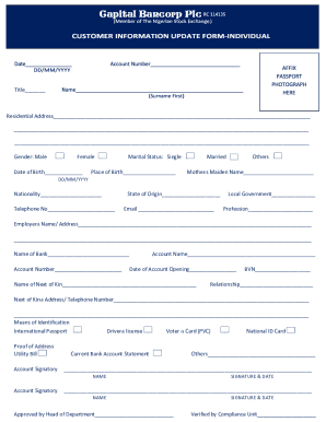 Fillable Online CBP CUSTOMER UPDATE FORM.pdf Fax Email Print - pdfFiller