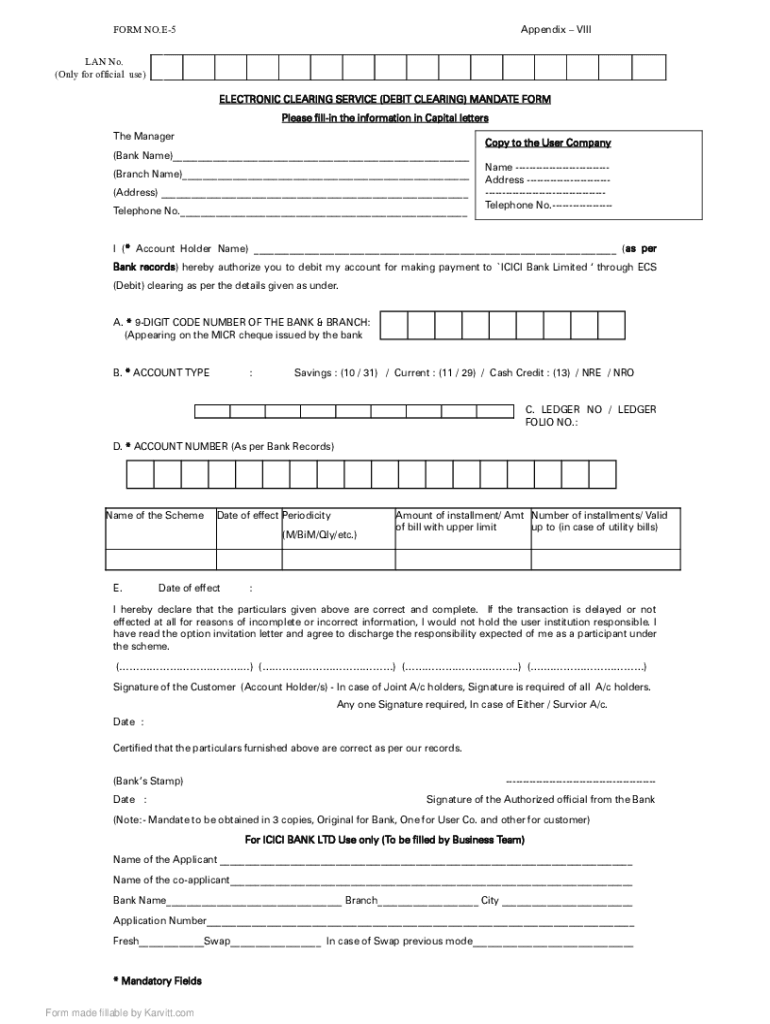 Fillable Online Bank Mandate Form Word Format - Fill Online, Printable ...
