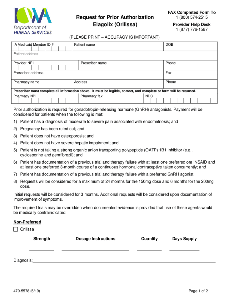 Fillable Online Orilissa PA Form NPI June 19 Fax Email Print - pdfFiller