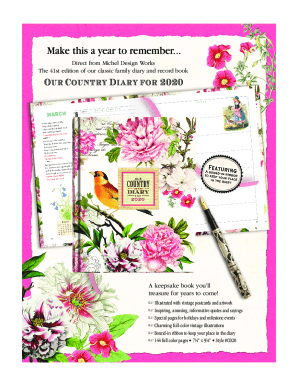 Fillable Online Make this a year to remember - Our Country Diary Fax ...