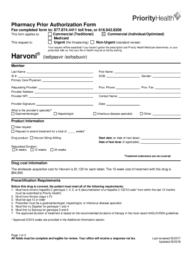 Fillable Online Pharmacy Prior Authorization Form. Request determination and authorization for ...