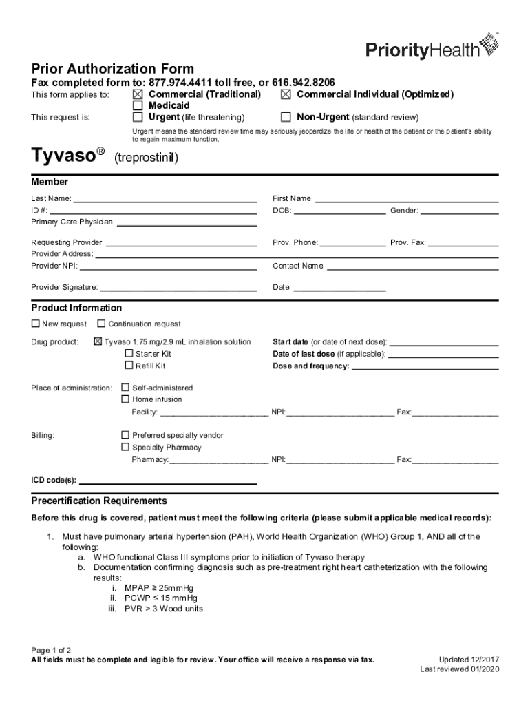 Fillable Online Priority Health Medicaid Prior Auth Form Fax Email Print - pdfFiller