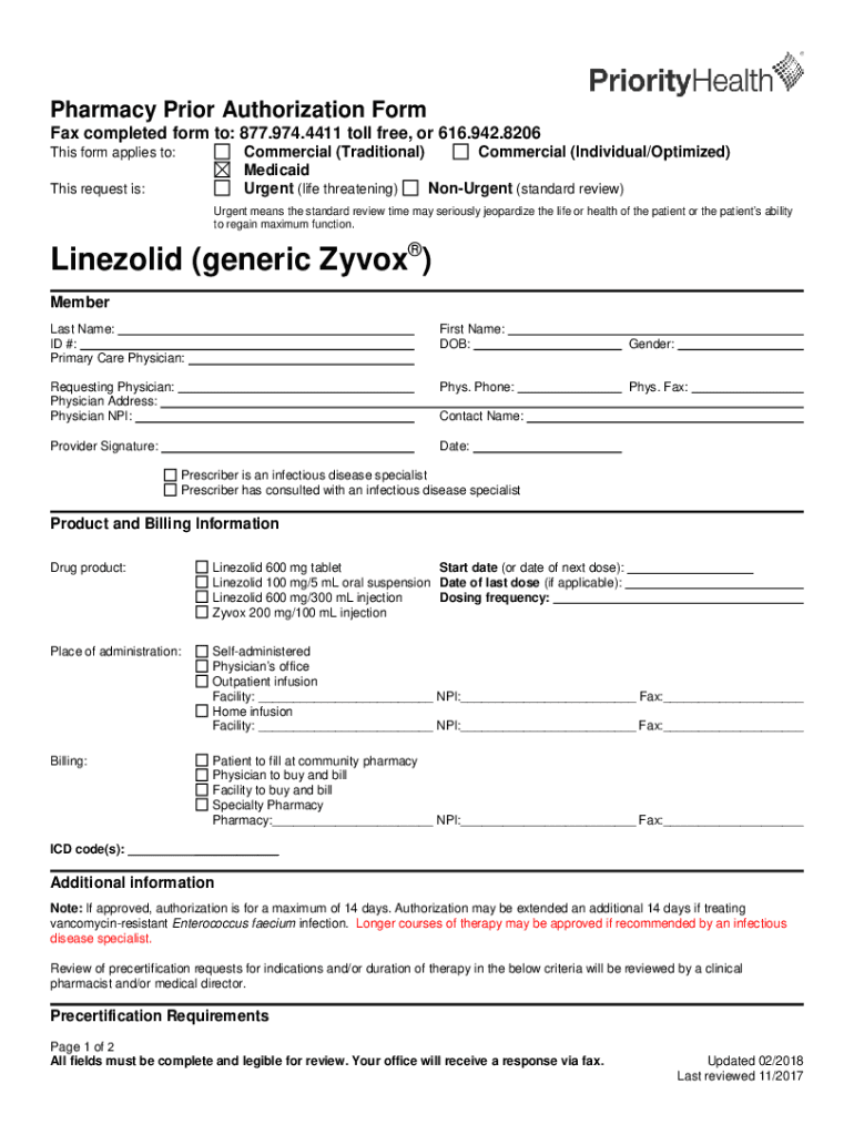 Fillable Online Pharmacy Prior Authorization Form. Request determination and authorization for ...