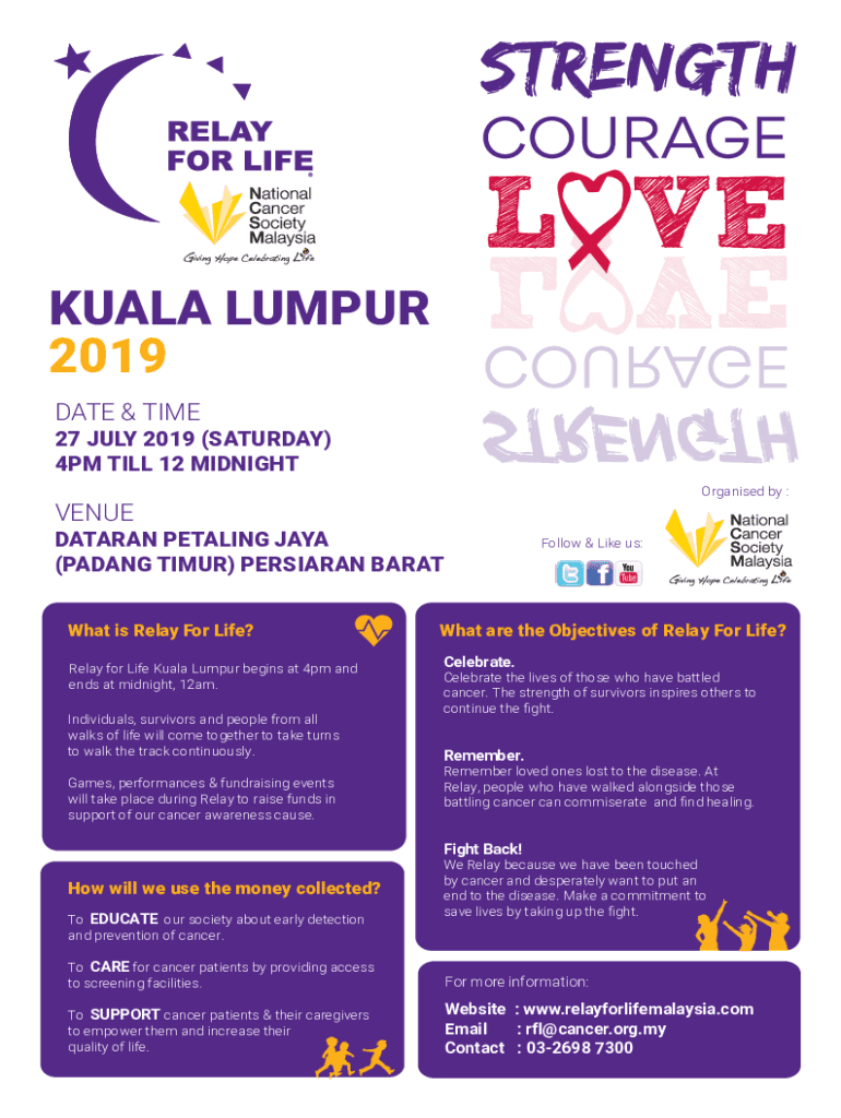 Fillable Online RFL KL 2019 Reg Form Fax Email Print - pdfFiller