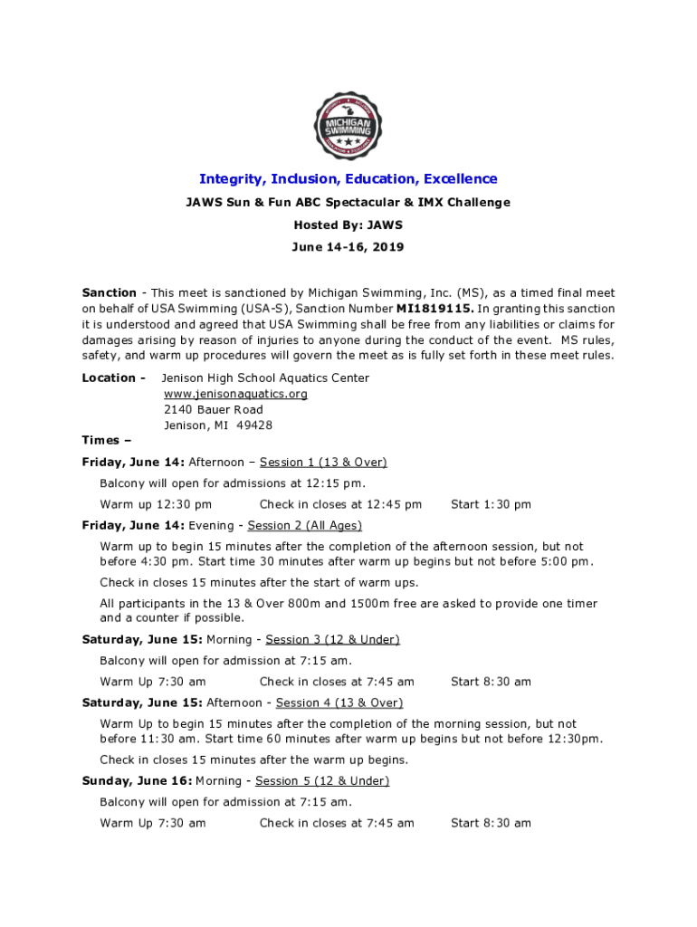 Fillable Online JAWS Sun & Fun ABC Spectacular & IMX Challenge Fax ...