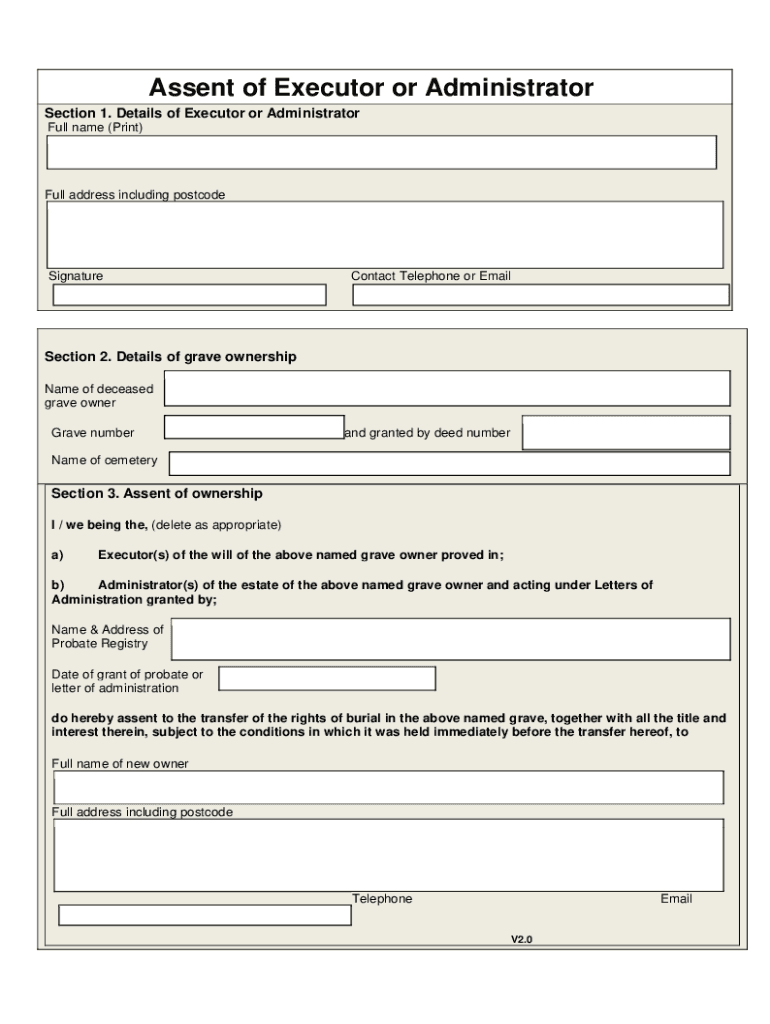 Fillable Online Executor? Administrator? What Is the Difference ...
