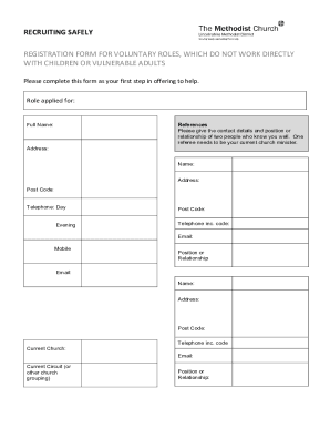 Fillable Online SAFEGUARDING FORM A Part 1 REGISTRATION FORM FOR ...