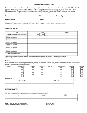 Fillable Online 9+ Travel Allowance Claim Form Templates - PDF, Word ...
