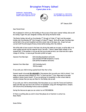 Fillable Online brixington devon sch Brixington Primary School A great ...