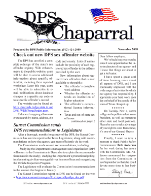 Fillable Online txdps state tx Check out new DPS sex offender website ...
