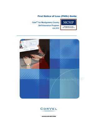 Fillable Online mcsip RPS Claims First Notice of Loss (FNOL) Manual Fax ...