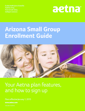 Fillable Online Arizona Enrollment Guide - Aetna Fax Email Print ...
