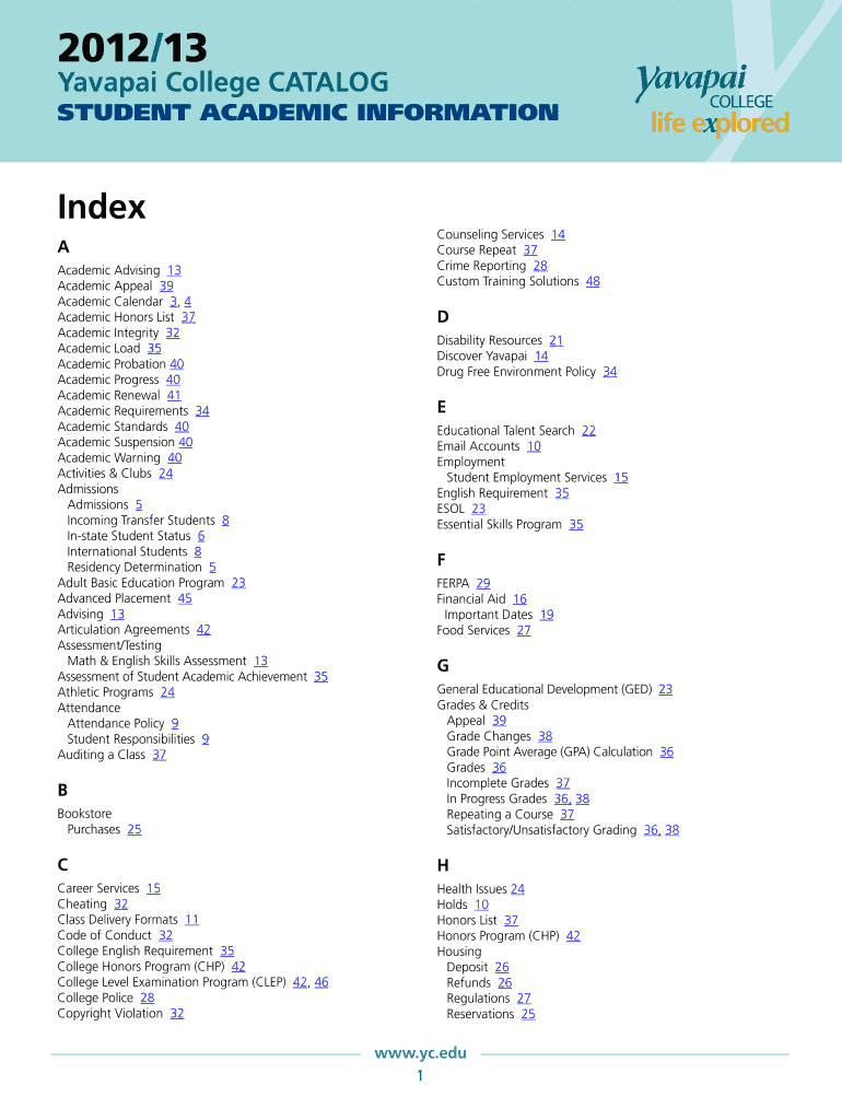 Fillable Online Academic Advising 13 Fax Email Print - pdfFiller