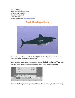 Fillable Online math uni lodz Course: 3D Design Title: Mesh Modeling ...