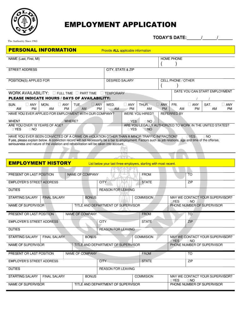Gym Admission Form - Fill and Sign Printable Template Online | US Legal ...