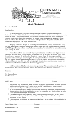 Fillable Online Grade 7 basketball waiver-consent form.pdf - Vancouver ...