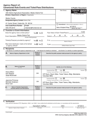 Fillable Online Form 802 - Modoc District Fair Fax Email Print - pdfFiller