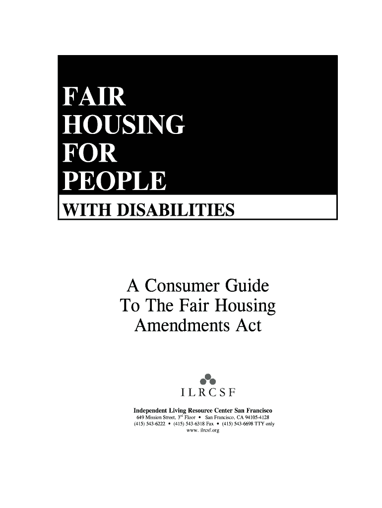 Fillable Online To The Fair Housing Fax Email Print - pdfFiller