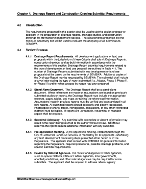 Fillable Online semswa Drainage Report and Construction Drawing ...