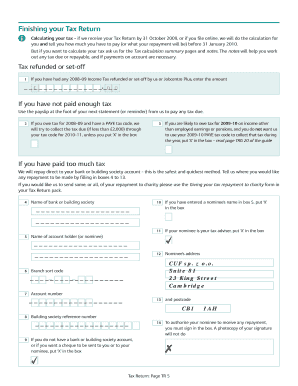 Fillable Online SA100 2008-09 Tax Return 2009 - Podatekangielski.pl Fax ...