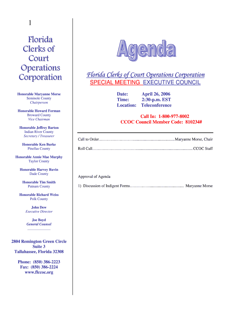 Fillable Online flccoc Florida Clerks of Court Operations Corporation ...