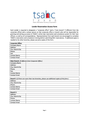 Fillable Online tsahc Mortgage Credit Certificate Program Lender ...