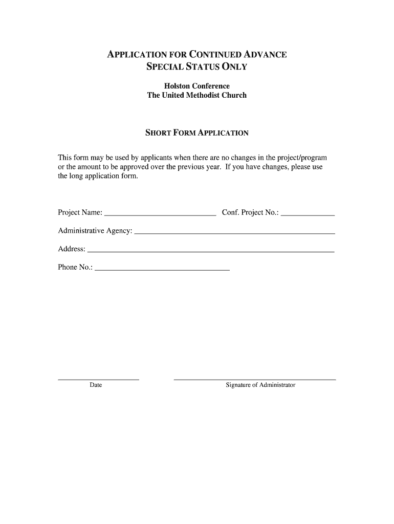 Fillable Online holston Short Form Application.doc - holston Fax Email ...